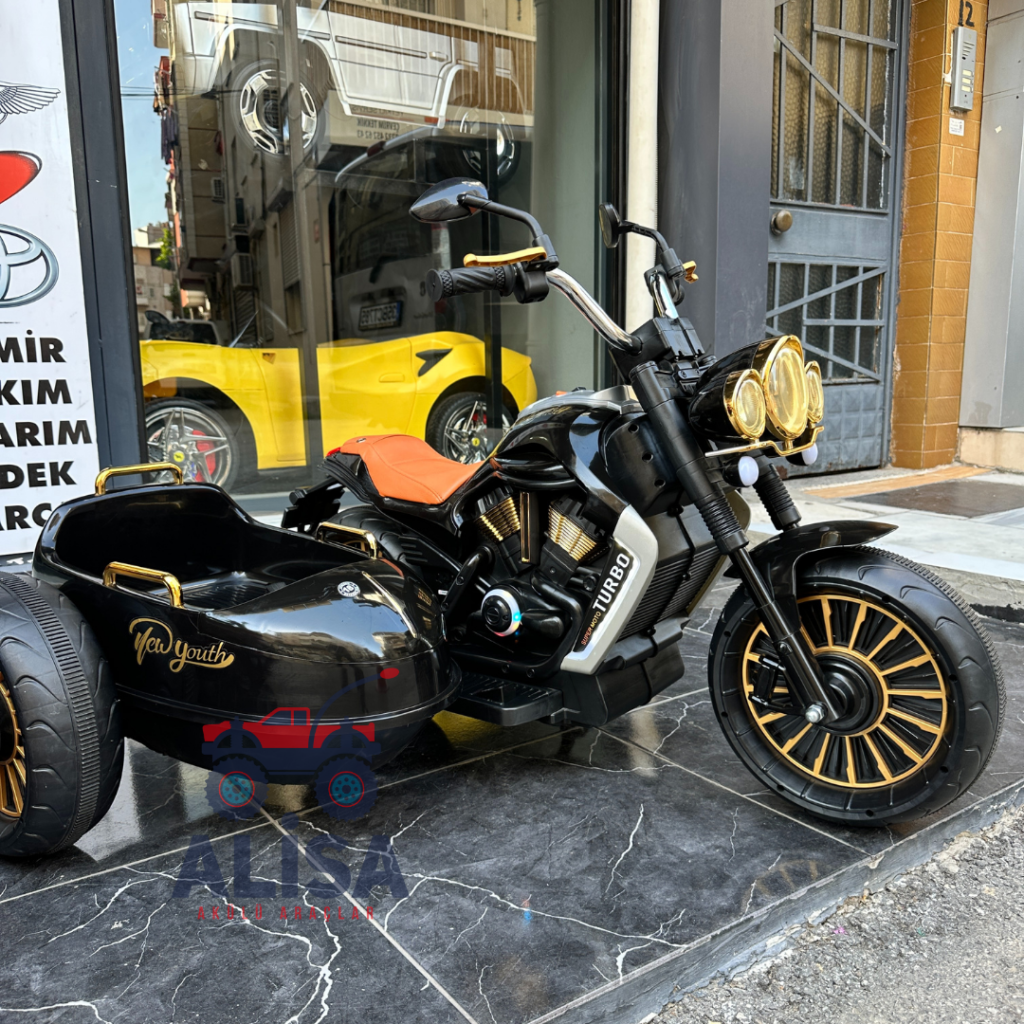 2 Kişilik Sepetli Motor - 12V Bluetooth Müzikli Akülü Yarış Motoru ...