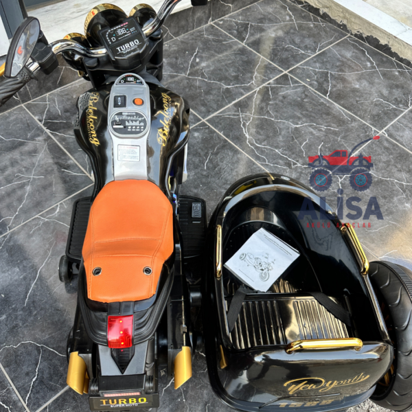 2 Kişilik Sepetli Motor - 12V Bluetooth Müzikli Akülü Yarış Motoru ...